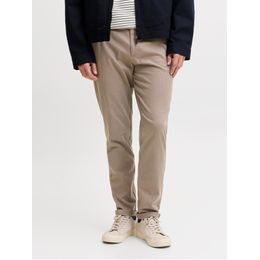 Jack & Jones JACK & JONES Herren Chinohose "JPSTMARCO JJFURY AKM", beige, Gr. 31, unifarben, Web, Obermaterial: 98% Baumwolle, 2% Elasthan, Hosen,