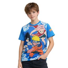 Naruto T-Shirt Susake Sakura Oberteil Shirt kurz&auml;rmlig in blau | Gr.: 134/140