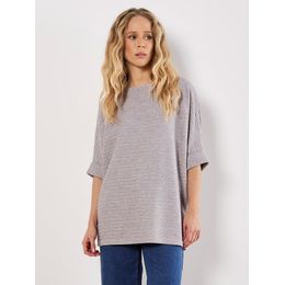 Apricot Damen Strickpullover "Oversized Top", grau, Gr. 36, uni, Strick, Obermaterial: 50% Viskose CV. 29% Polyester PES. 21% Polyamid PA., Pullover,
