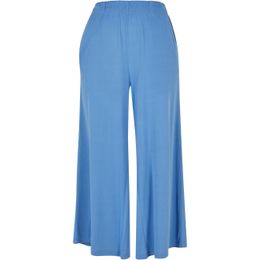 Urban Classics Damen Bequeme Jeans "Urban Classics Damen Ladies Modal Culotte", blau, Gr. XL, unifarben, 77% Modal, 23% Polyester, Jeans