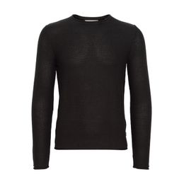 !Solid SOLID Herren Strickfleece-Pullover "Strickpullover SDJarah", schwarz, Gr. XL, Obermaterial: 50% Baumwolle CO. 50% Polyacryl PAN., Pullover