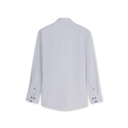 OLYMP Herren Businesshemd "OLYMP Luxor 24/Seven, Modern Fit, New Kent"silbergrau, Gr. 37, 64% Baumwolle, 27% Polyester, 9% Elasthan, Hemden