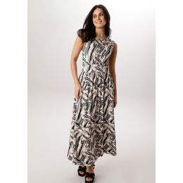 Damen Sommerkleid, bunt, Gr. 38, Aniston SELECTED, bedruckt, gemustert, gestreift, Jersey, Obermaterial: 95% Viskose, 5% Elasthan, Kleider, mit zwei