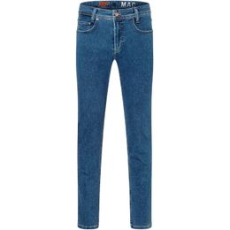MAC Herren Straight-Jeans "Flexx-Driver", blau, Gr. 33, Denim/Jeans, Obermaterial: 92% Baumwolle, 6% Elastomultiester, 2% Elasthan, Jeans, super