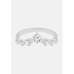 Ethische Diamanten Ring aus 375 Wei&szlig;gold mit Lab Grown Diamant | Gr.: 60
