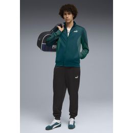 Puma Herren Trainingsanzug "ESS BLOCK POLY SUIT", gr&uuml;n, Gr. XL, Trikot, Obermaterial: 100% Polyester, Sportanz&uuml;ge, f&uuml;r entspannte Tage, f&uuml;r