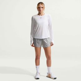 Nike Damen Funktionsshirt "Nike One Classic Women's Dri-FIT Long-Sleeve Top", wei&szlig;, Gr. XXL, Obermaterial: 89% Polyester, 11% Elasthan, Shirts, mit