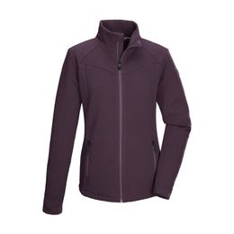Killtec Damen Strickjacke "KOW 2 WMN FLX JCKT"pflaume, Gr. 42, Obermaterial: 95% Polyester, 5% Elasthan, Strickjacken, Damen Powerstretchjacke mit