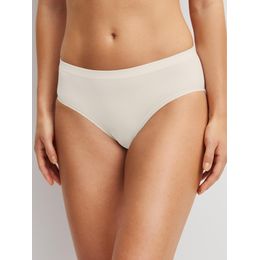 Calida Damen Slip "Seamless Natural", Gr. XS, beige, Single Jersey, Obermaterial: 79% Modal, 15% Polyamid, 6% Elasthan, Unterhosen