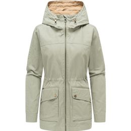 Ragwear Damen Anorak "Lenoa Vintage", beige, Gr. XL, Obermaterial: 100% Baumwolle. Innenfutter: 100% Polyester, Jacken, &Uuml;bergangsparka mit Kapuze und