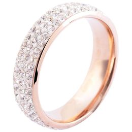 Adelia&acute;s ADELIA ́S Damen Fingerring "Damen Ring aus Edelstahl", 54, Edelstahl, rosa, Edelstahl, Fingerringe