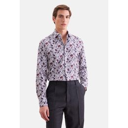 Seidensticker Herren Businesshemd "Schwarze Rose", bunt, Gr. 44, bedruckt, 100% Baumwolle, Hemden, Regular 1/1 Kentkragen Druck