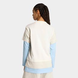 Damen Langarmshirt "LAYERED LS"sanftes wei&szlig;, Gr. XS, adidas originals, Obermaterial: 100% Baumwolle, Shirts, mit Rundhalsausschnitt, aus Baumwolle,