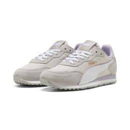 Puma Damen Sneaker "ST MILER ROSE", Gr. 41, wei&szlig;, Leder, mehrfarbig, Schuhe, f&uuml;r sportlichen Look, mit Gummilaufsohle, mit D&auml;mpfung