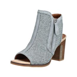 Mustang Shoes Damen High-Heel-Sandalette "Mustang Shoes Sandalen Lederimitat/Textil", Gr. 37, grau, Lederimitat, Textil, Schuhe