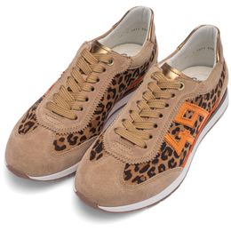 Ara Damen Sneaker "PORTOFINO", Gr. 35, braun, Glattleder, Microfaser, Veloursleder, Schuhe, Freizeitschuh, Halbschuh, Schn&uuml;rschuh in Bequemweite G