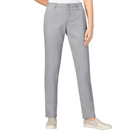 Inspirationen Damen Boyfriend-Hose, grau, Gr. 22, unifarben, 96% Baumwolle, 4% Elasthan, Hosen