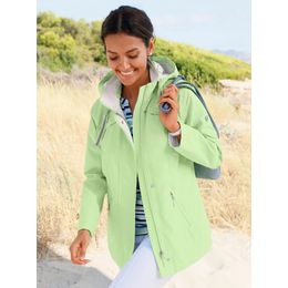 Casual Looks Damen Langjacke, gr&uuml;n, Gr. 26, unifarben, 100% Polyester, Jacken