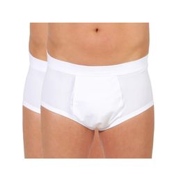 Mediset Interlock-Jersey Herren Hygiene-Slip 2er-Pack in wei&szlig; | Gr.: 8