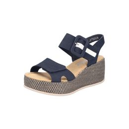 Rieker Plateau Sandaletten in Blau | Gr.: 41