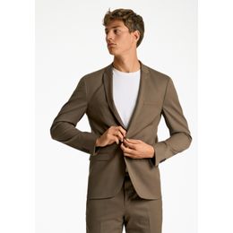 Junk De Luxe Herren Anzugsakko "Sakko Slim Fit", beige, Gr. 56, Obermaterial: 54% Polyester, 44% Wolle, 2% Elasthan. Futter: 100% Viskose, Sakkos