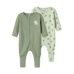 name it Jungen Strampler "Elefant" 2er Pack in Sea Foam | Gr.: 92