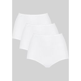 Sloggi Damen Maxislip "24/7 Microfibre", Gr. 50, wei&szlig;, Microfaser, Obermaterial: 88% Polyamid, 12% Elasthan, unifarben, Unterhosen, besonders