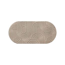 Fu&szlig;matte, B:70cm H:9mm L:150cm, beige, wash+dry by Kleen-Tex, Polyamid, Flur, Teppiche