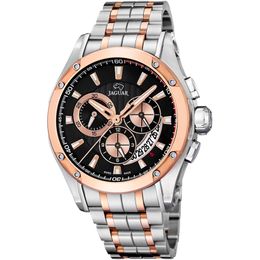 Jaguar Herren Chronograph "Special Edition", rosa, Armbanduhren, Quarz,Armbanduhr,Herrenuhr,Swiss Made,Edelstahlarmband,Stoppfunktion