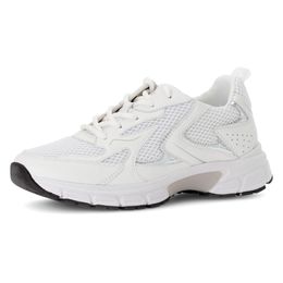 Gabor Damen Keilsneaker "FLORENZ", Gr. 38, silber, Kalbsleder, Textil, Schuhe, Freizeitschuh, Halbschuh, Schn&uuml;rer in Bequemweite G (= weit)
