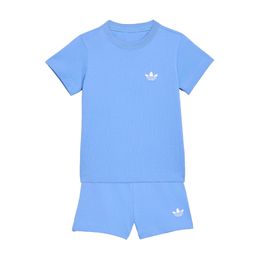 adidas originals Set 'SHORT TEE' girl size 80 Sky blue / White