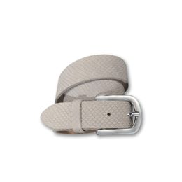 Silbergift Damen Lederg&uuml;rtel "Lederg&uuml;rtel mit stylischer Animal-Pr&auml;gung", beige, Gr. 90, Rindsleder, G&uuml;rtel
