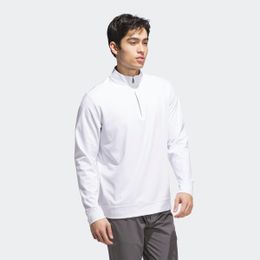 Herren Sweatshirt "ULTIMATE365 CLASSIC QUARTER-ZIP"wei&szlig;, Gr. S, adidas Performance, Obermaterial: 79% Polyester, 21% Elasthan, Sweatshirts, mit
