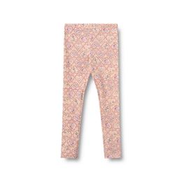 Wheat M&auml;dchen Leggings "Wheat Jersey Leggings Jules", bunt, Gr. 98, gebl&uuml;mt, 92% Baumwolle (Bio), 8% Elasthan, Hosen