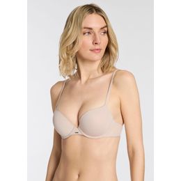 BOSS Damen Push-up-BH "B PURE", Gr. 75, beige, Obermaterial: 75% Polyamid, 25% Elasthan, BHs