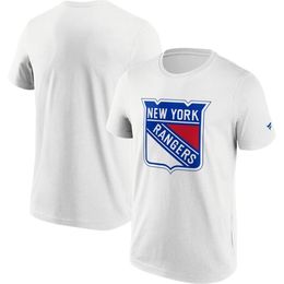 Fanatics Damen T-Shirt "Fanatics Shirt New York Rangers Primary Logo Graphic", wei&szlig;, Gr. M, 100% Baumwolle, Shirts