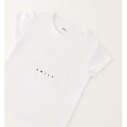 IDO M&auml;dchen T-Shirt "GIRL SUMMER T-SHIRT", wei&szlig;, Gr. 152, 94% Baumwolle, 6% Elasthan, Shirts