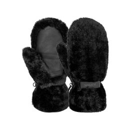 Reusch Damen F&auml;ustlinge "Molly R-TEX XT Mitten", schwarz, Gr. 7, unifarben, 96% Polyester, 3% Lederimitat, 1% Elasthan, Handschuhe, mit wind- und