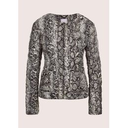 Madeleine Mode MADELEINE Damen Steppjacke "Jacke Sommerliche Kurzjacke mit Unikat-Print", schwarz, Modern, Gr. 44, Obermaterial: 100% Polyester PES., Jacken