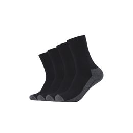 Camano M&auml;dchen Socken "function", Gr. 43, schwarz, Materialmix, uni und meliert, Socken, mit feuchtigkeitsregulierendem Material
