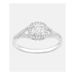 Diamant L'&eacute;ternel Verlobungsring aus 750 Wei&szlig;gold mit Diamant | Gr.: 54