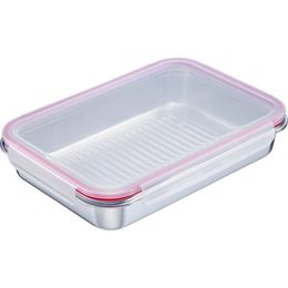 Westmark Lunchbox &raquo;Edelstahl Lunch Box/ Frischhaltedose&laquo; Made in Germany, 5 Jahre Garantie Edelstahl 18/8, Polyprophylen (PP), Silikon B/H/L: 21,4cm x