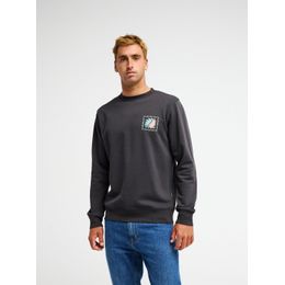 Quiksilver Herren Sweatshirt "VIBES CREW", grau, Gr. XXL, Obermaterial: 60% Baumwolle, 40% Polyester, Sweatshirts, sportlich-l&auml;ssiger Look, f&uuml;r