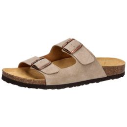 Lico Herren Pantolette "Pantolette Alvaro", Gr. 46, braun, Leder, Schuhe