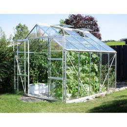 Vitavia Gew&auml;chshaus &raquo;Uranus 8300&laquo; silber B/H/T: 254cm x 317cm