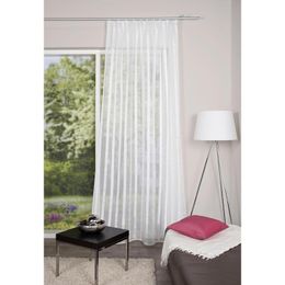 Home Wohnideen Gardine &raquo;EIKE&laquo; Multifunktionsband 1 Stk. tlg. HxB: 245x140, KOMBIBANDSCHAL L&Auml;NGSSTREIFEN wei&szlig; Polyester 245cm, Multifunktionsband, 