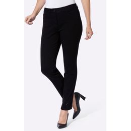 Heine Damen Push-up-Jeans, schwarz, Gr. 38, 98% Baumwolle, 2% Elasthan, Jeans