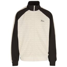 Karl Kani Herren Trainingsjacke "Karl Kani Kani Sidestripe Aop Trackjacket", beige, Gr. XL, mehrfarbig, 100% Polyester, Jacken