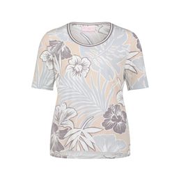 Betty Barclay Basic Shirt mit Blumenprint in Beige/Cream | Gr.: 46