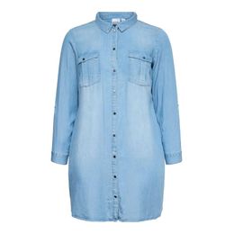 V&eacute;ro Moda Vero Moda Hemdblusenkleid in Light Blue Denim | Gr.: 52